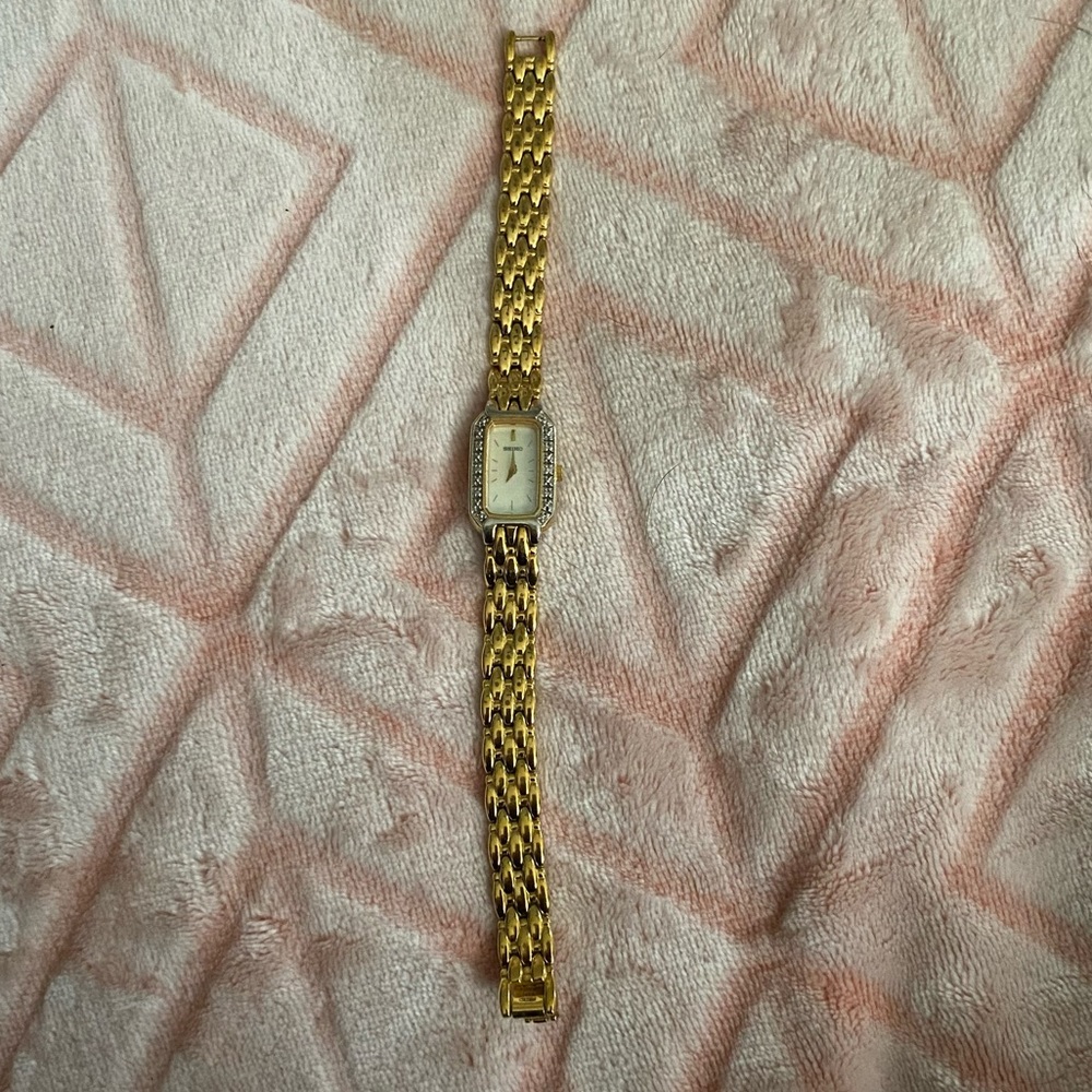 Seiko Vintage Gold Diamond Watch - Gem